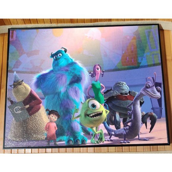 Disney | Toys | Vtg Disney Pixar Monsters Inc Movie Art 1x14 Inverse ...